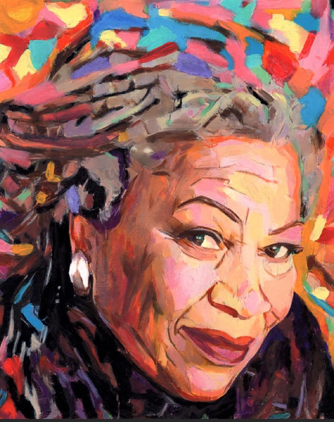 Toni Morrison Portrait Art Print. Original Artwork Giclée - Etsy