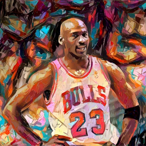 Michael Jordan Canvas Wall Art - Etsy