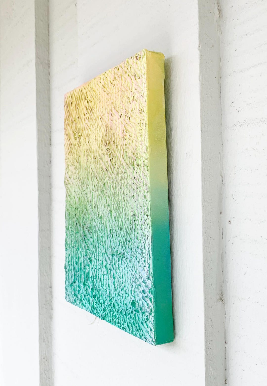 Color-shifting Handmade Painting, Textured Wabi Sabi Art, Hand-painted ...