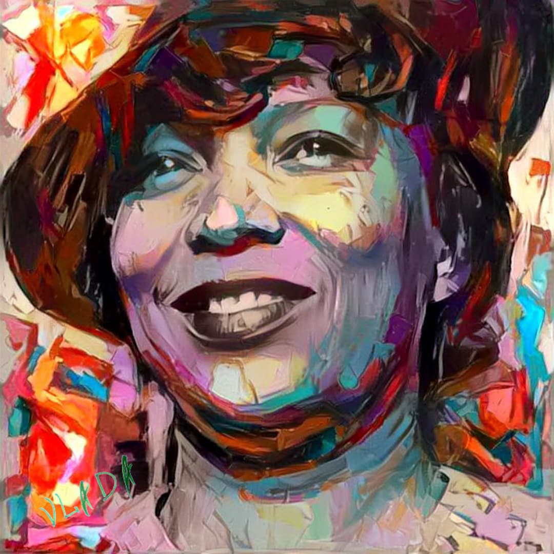 Zora Neale Hurston - Portrait Art Print. Original Artwork Giclée Print ...