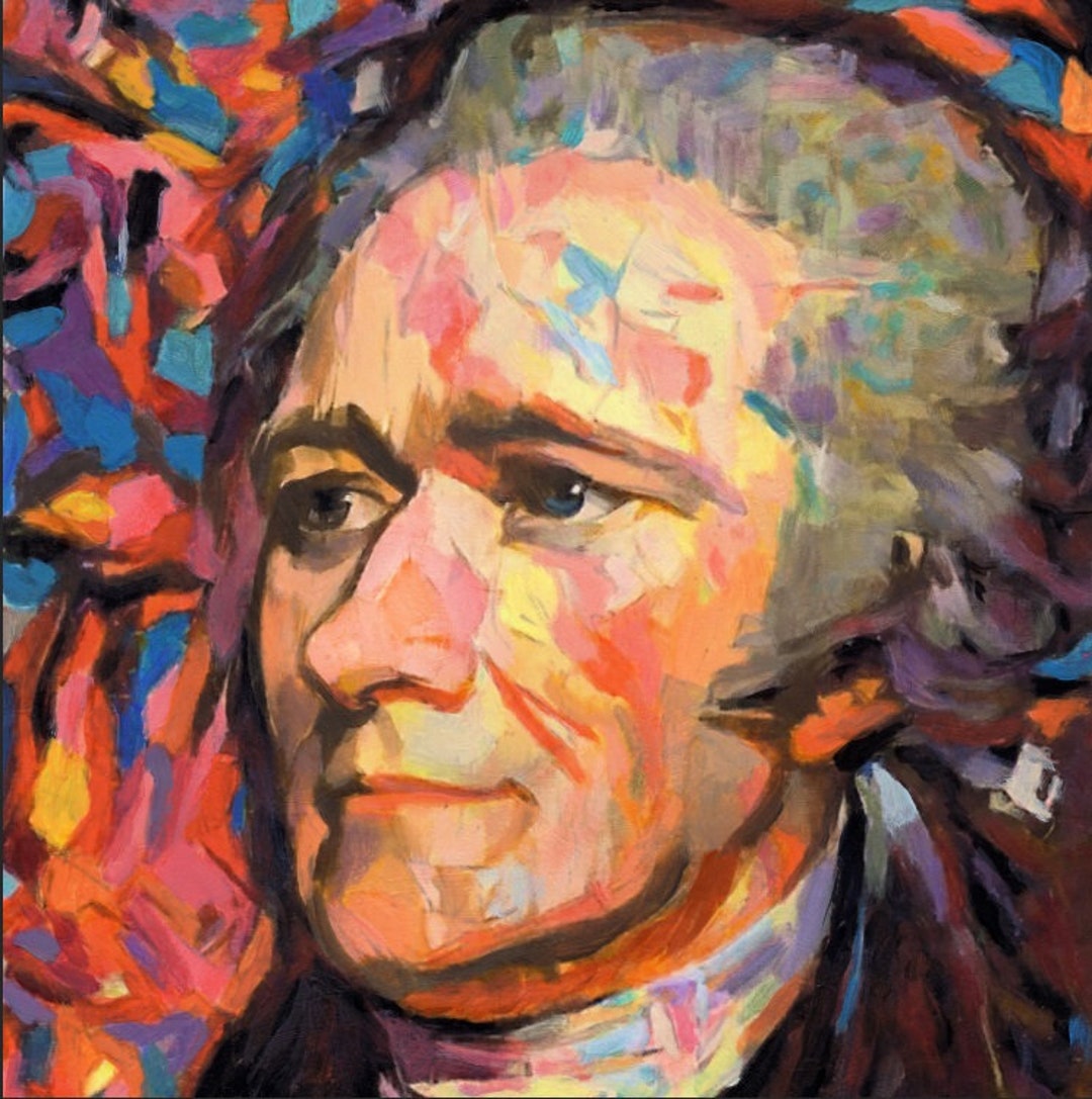 Alexander Hamilton - Portrait Art Print. Original Artwork Giclée Print ...