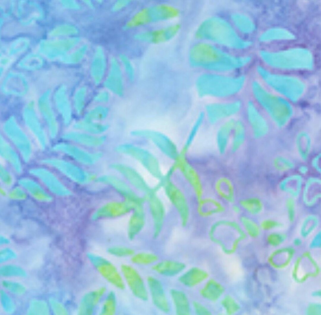 Batik-iris Beauty Collection-tropical Leaves-watercolor-jacqueline De ...