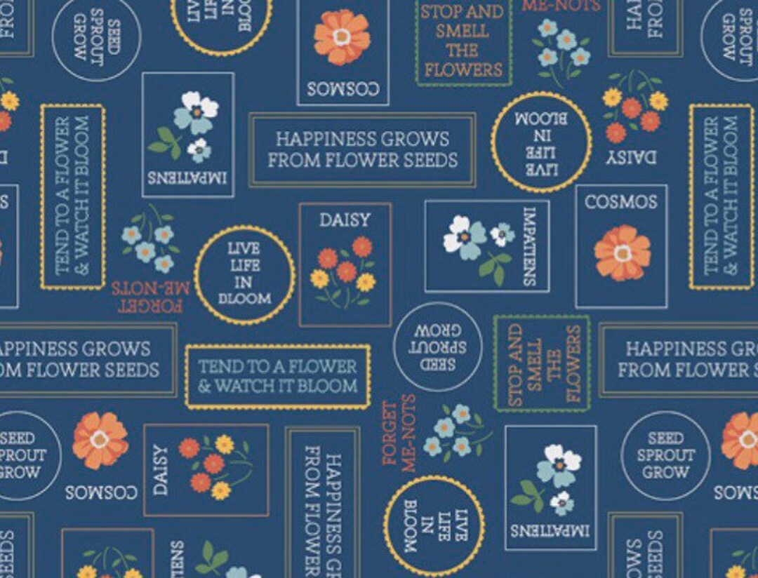 Stamps-navy Blue-forget Me Not Collection-allison Harris-windham ...