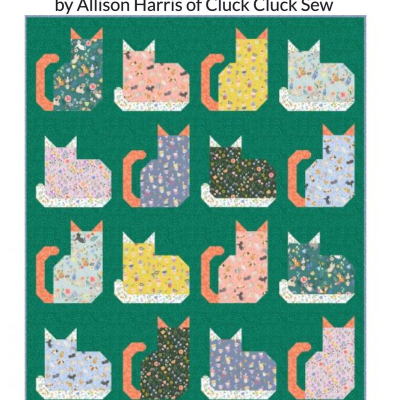 Kitty Quilt Pattern - Etsy