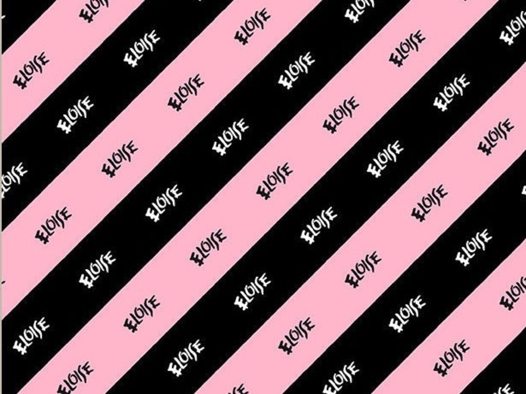 Eloise-rawther Good Bias Stripe-black and Pink-windham Fabrics-100% ...