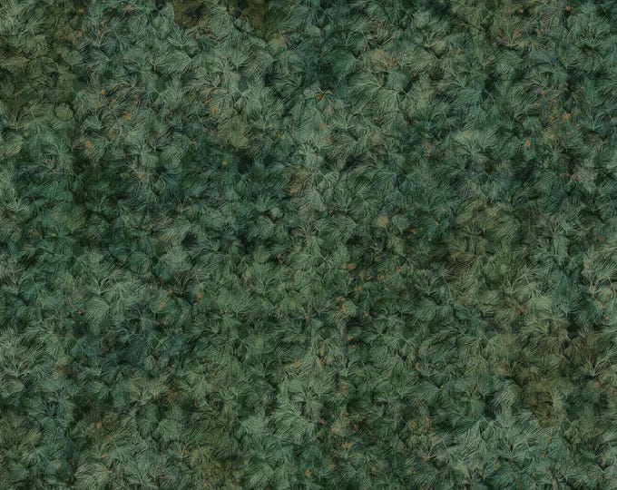 Lone Wolf Collection-pine Tree Texture-dark Green-northcott Fabrics ...
