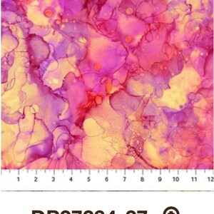 Fluidity-hibiscus-pink-orange-northcott Fabrics-deborah Edwards-melanie ...