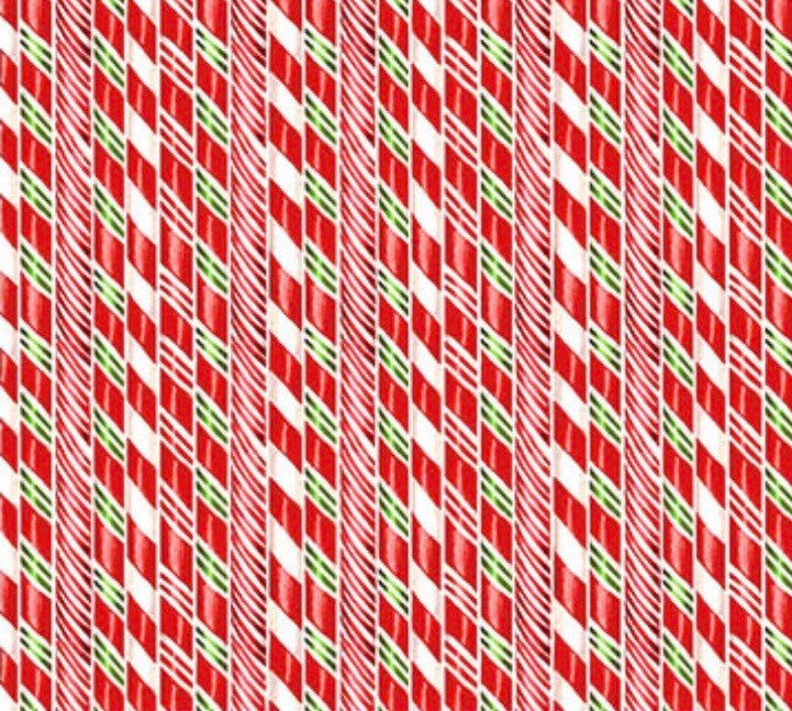 Candy Cane Stripe-peppermint Candy Collection-michel Design - Etsy