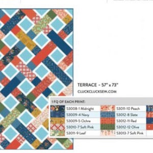 Terrace Quilt Pattern-5 Sizes-designer Allison Harris-forget Me Not ...