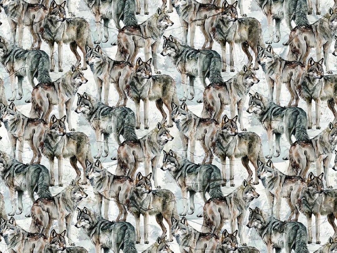 Lone Wolf Collection-wolves-northcott Fabrics-deborah Edwards-melanie ...