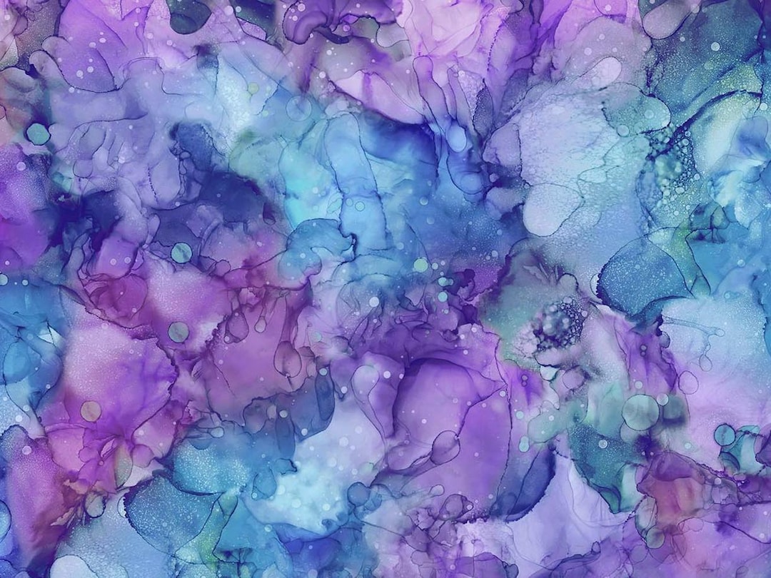 Fluidity-pansy-purple-blue-northcott Fabrics-deborah Edwards-melanie ...