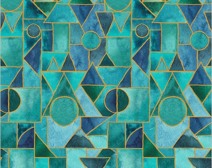 Ebb & Flow-sea Glass-aqua-metallic Gold-essoldo Design-kate Rebecca ...