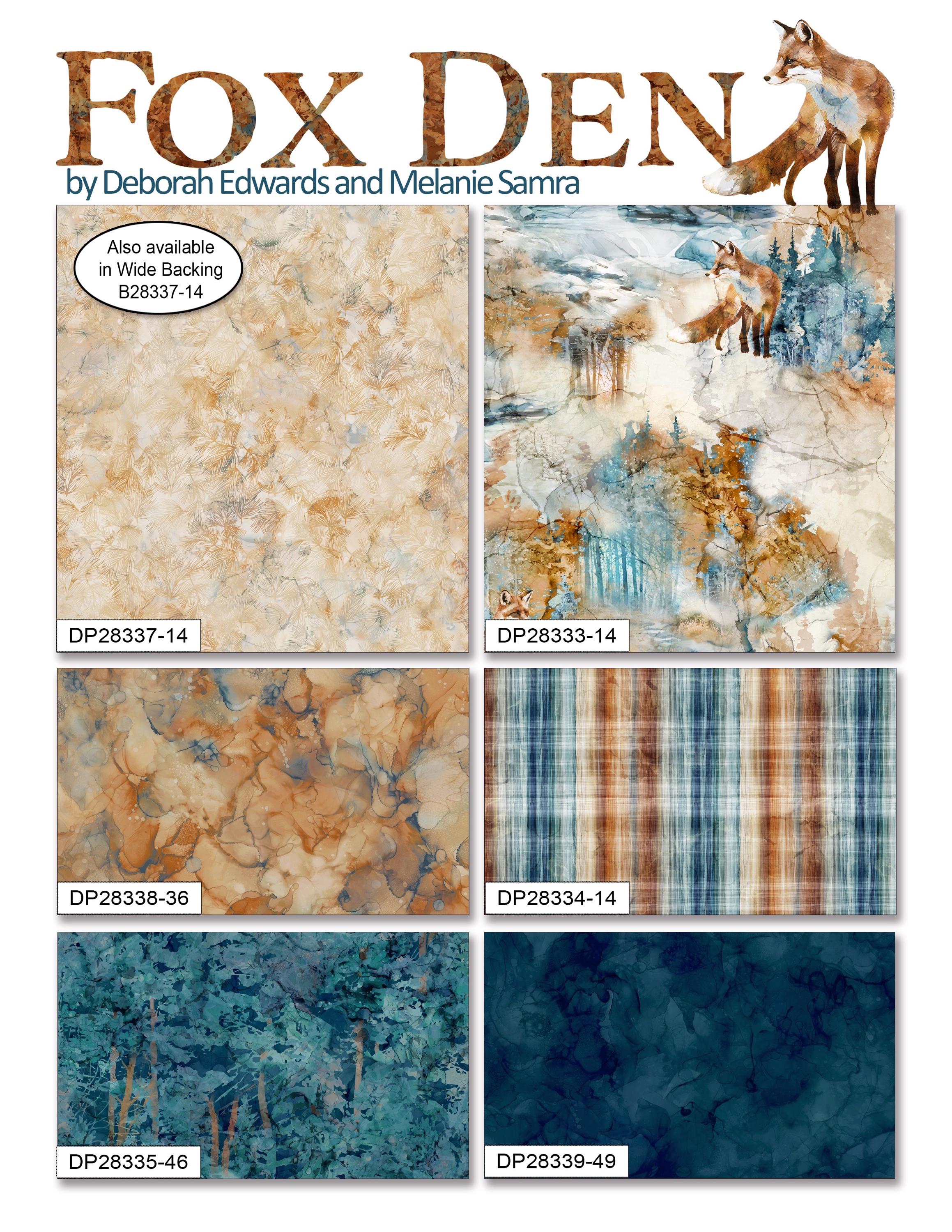 Fox Den Collection-smooth Texture-dark Rust-northcott Fabrics-deborah ...