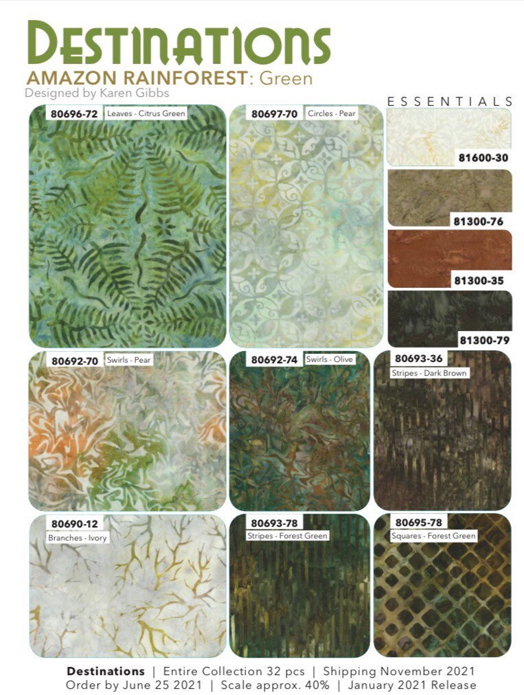 Batik-branches-sponge Toffee-banyan Batiks Northcott-destination Amazon ...