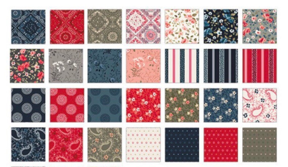 Dottie Dot-navy-windham Fabrics-hudson Collection-100 Percent Cotton ...