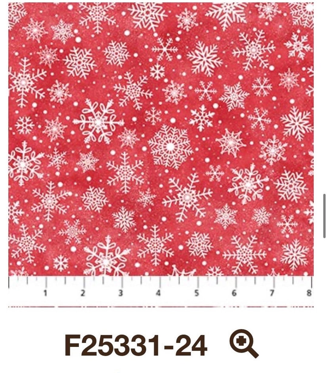 Snowflakes-large-red-little Donkeys Christmas-flannel-sarah Summers ...