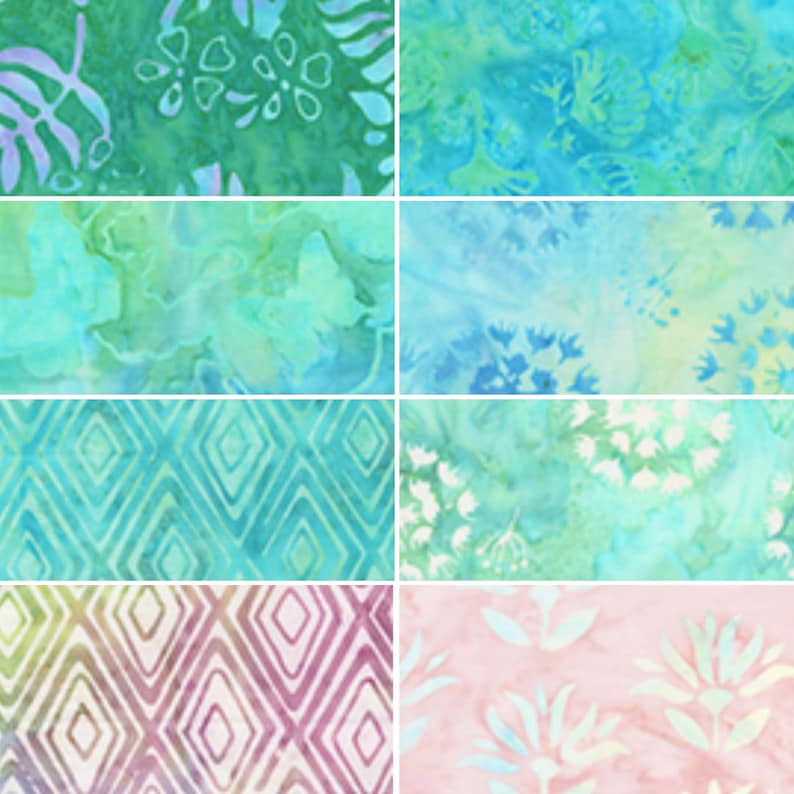 Batik-iris Beauty Collection-sparking Flowers-watercolor-jacqueline De ...