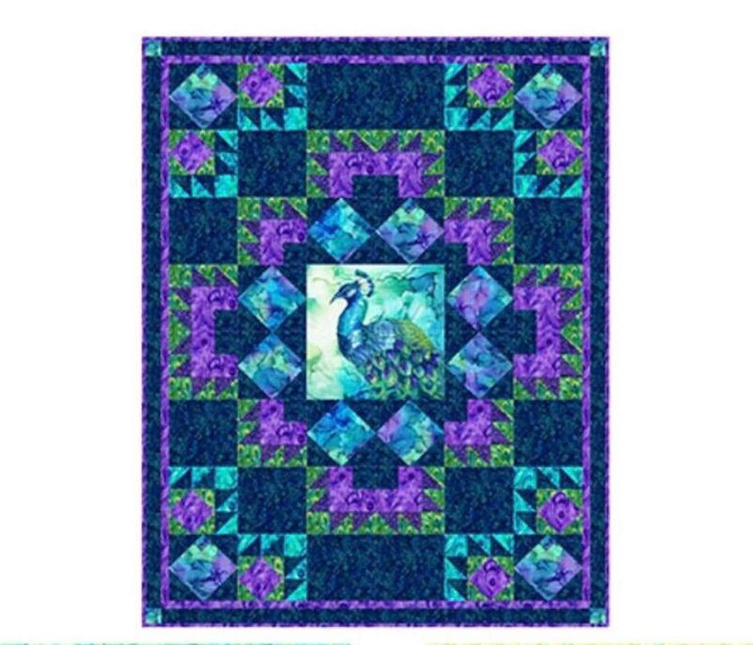 Pattern-quilt-60 1/2” X 78 1/2”-blue Mountain Lake Lap Quilts-trillium ...
