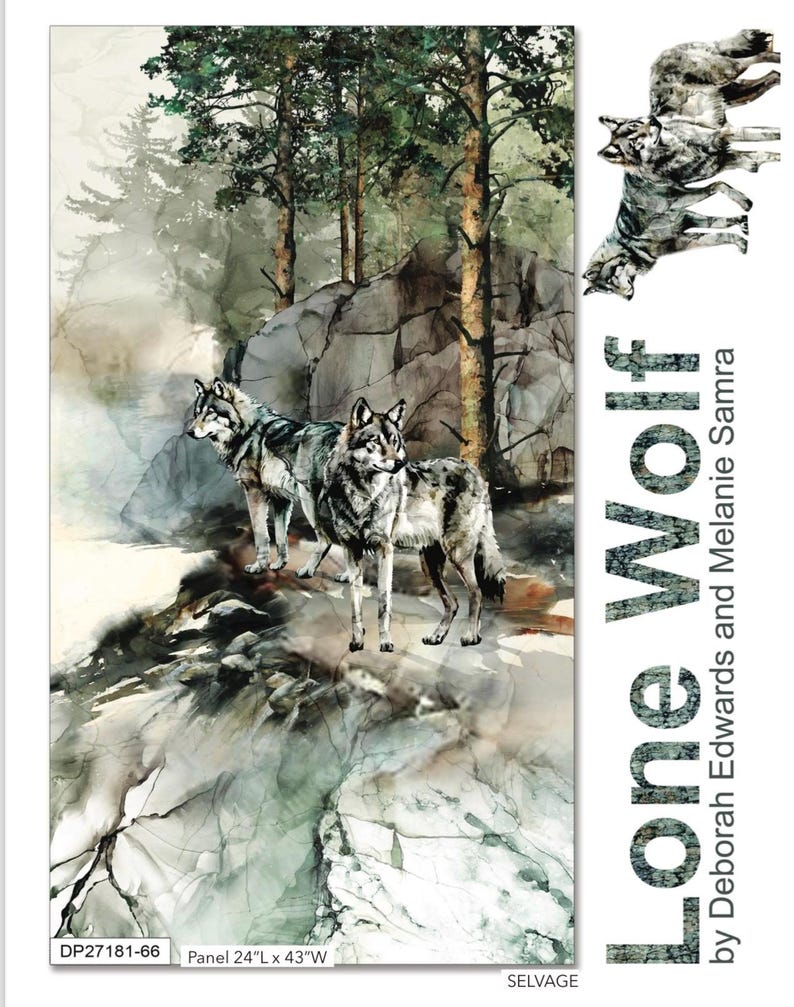 Lone Wolf Collection-twig Texture-off White-northcott Fabrics-deborah ...