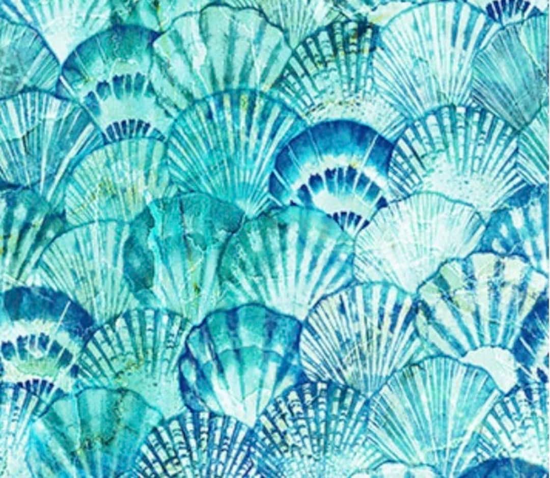 Shells-blue-vitamin Sea Collection-clam Shell-northcott-deborah Edwards ...