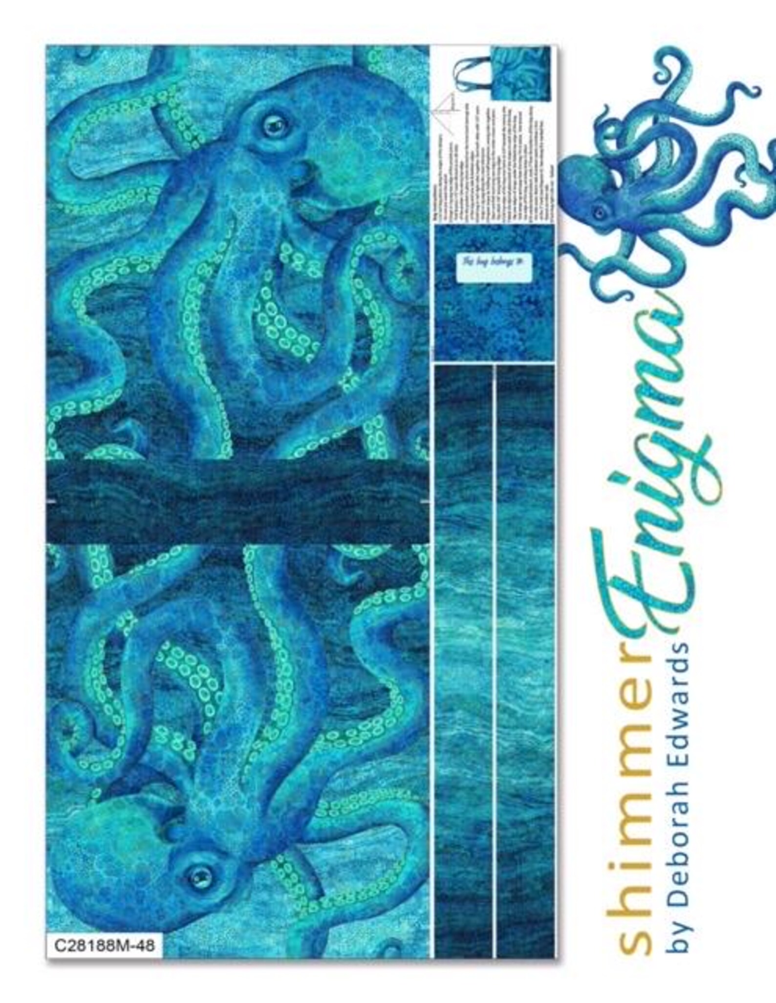Shimmer-enigma Collection-speckle-light Blue-metallic-northcott-deborah ...