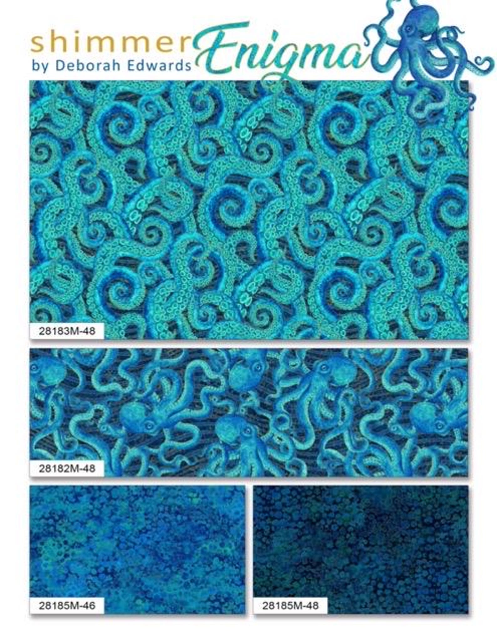 Shimmer-enigma Collection-speckle-light Blue-metallic-northcott-deborah ...