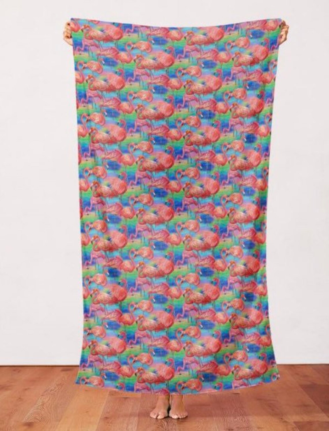 Fabulous Flamingo-allover Large-paint Brush Studio Fabulous | Etsy