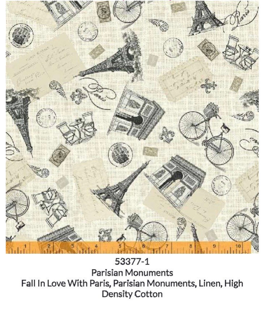 Parisian Monuments-linen-fall in Love With Paris Collection-eiffel ...