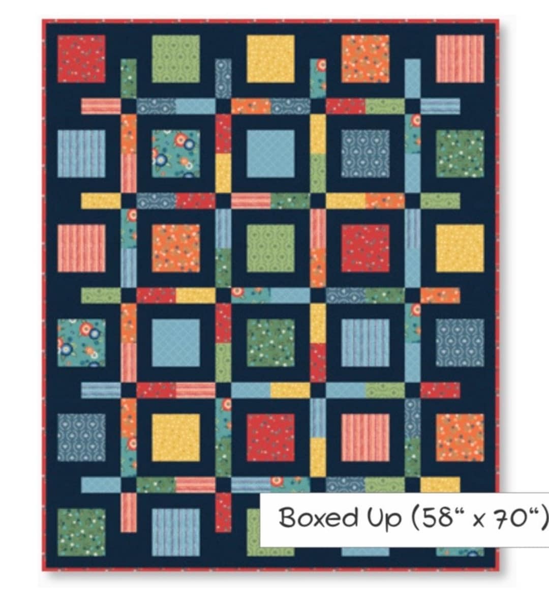 Boxed up Quilt Pattern-4 Sizes-designer Allison Harris-clover & Dot ...