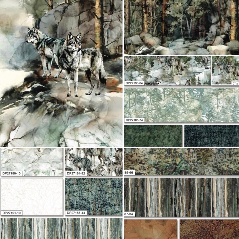 Wolf Fabric Panel - Etsy