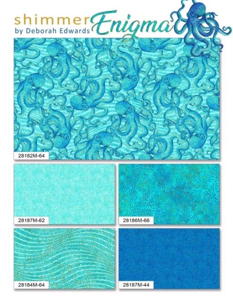 Shimmer-enigma Collection-speckle-light Blue-metallic-northcott-deborah ...