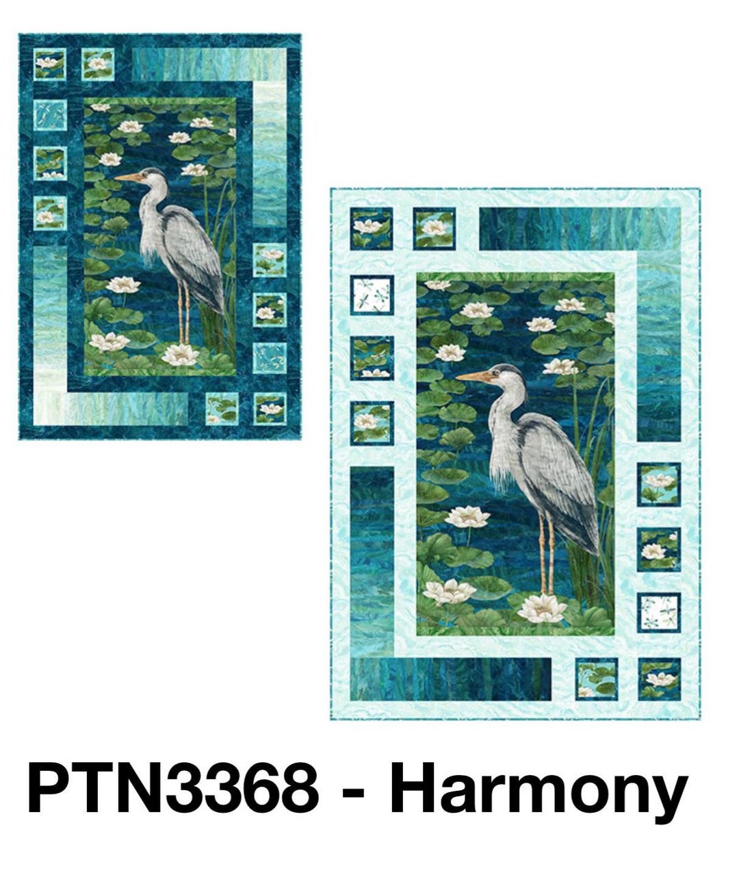 Harmony Quilt Pattern-shown With Tranquil Waters Collection-deborah ...