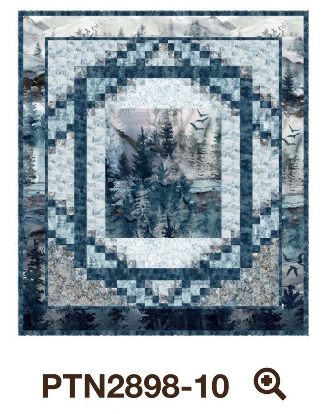 Soar Panel-24 X 43moody Blues-northcott Fabrics-100% Cotton - Etsy