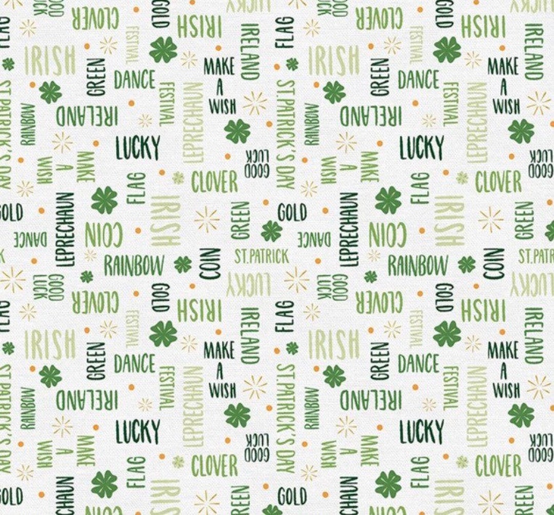 Leprechaun Words-paint Brush Studios-st Patrick’s Day-luck O the Gnome ...