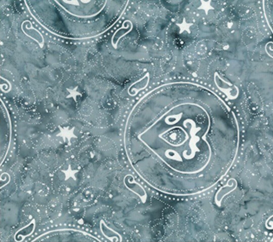 Batik-hearts-smoke Gray-banyan Batiks-bandana Collection-star-flag ...
