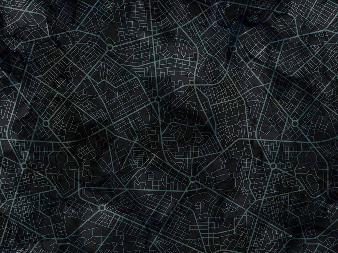 City Harbor-road Map-dark Blue-dp27580-49-northcott Fabrics-samra ...