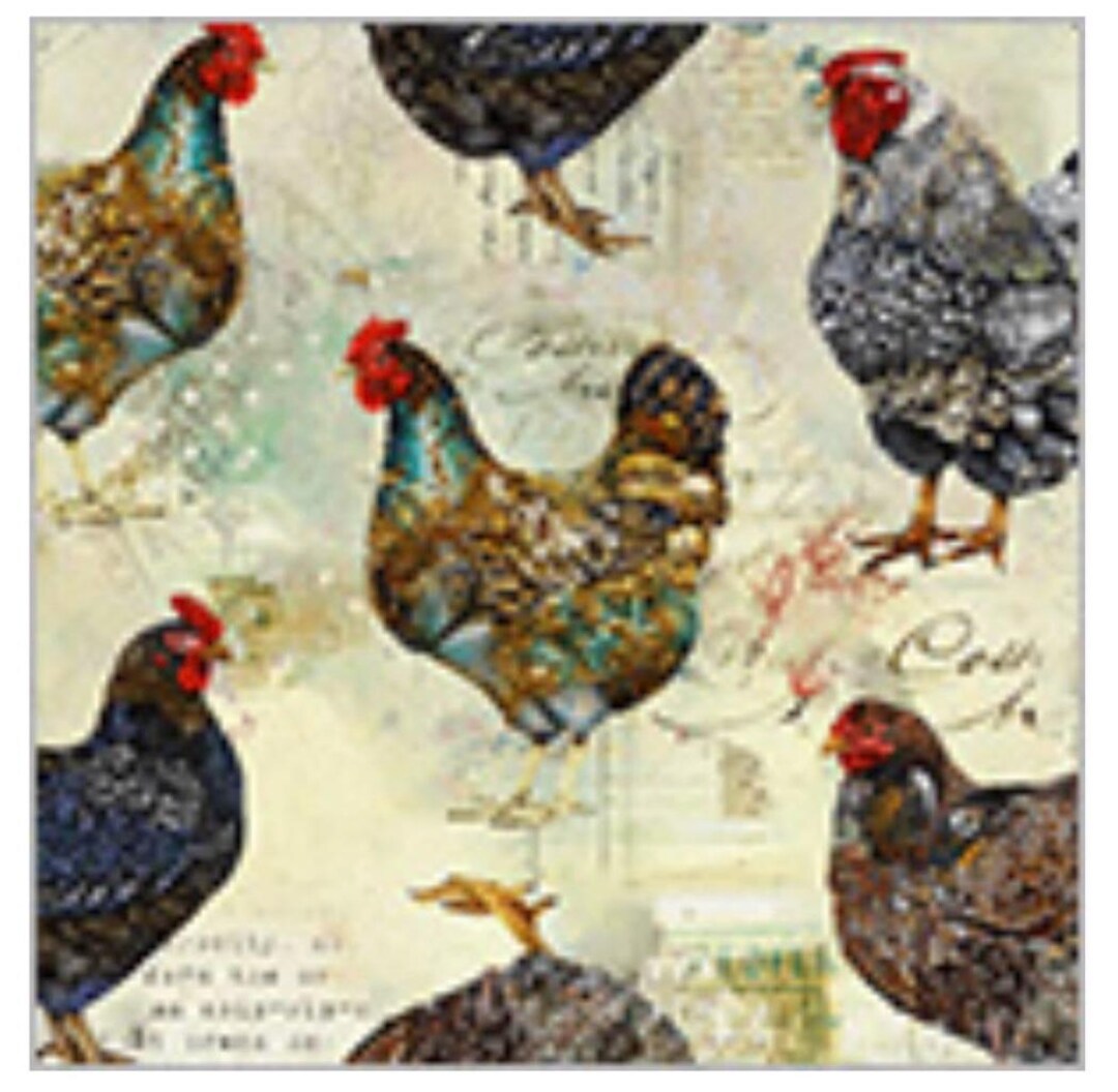 Boho Chick Collection-rusic Chickens-hen-farm-animals-chic-garden ...