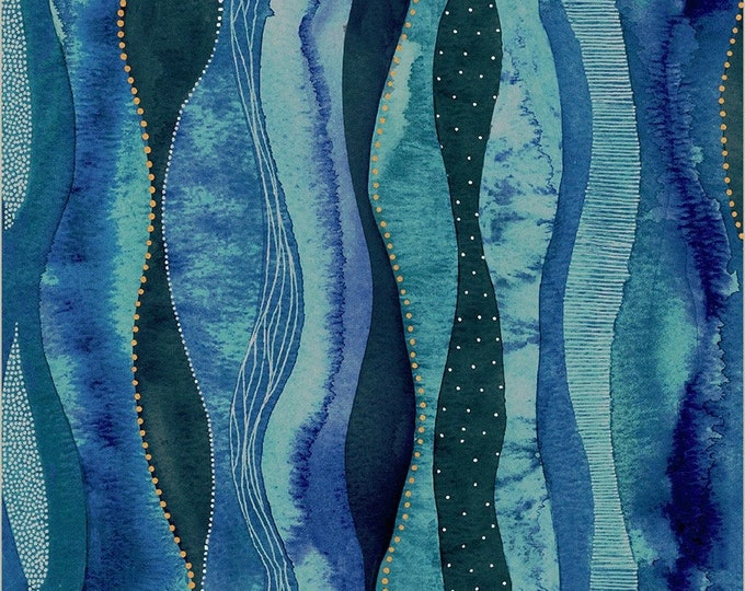 Ebb & Flow-saltaire-prussian-essoldo Design-kate Rebecca Leach-windham-100% Cotton Fabric-54031d ...