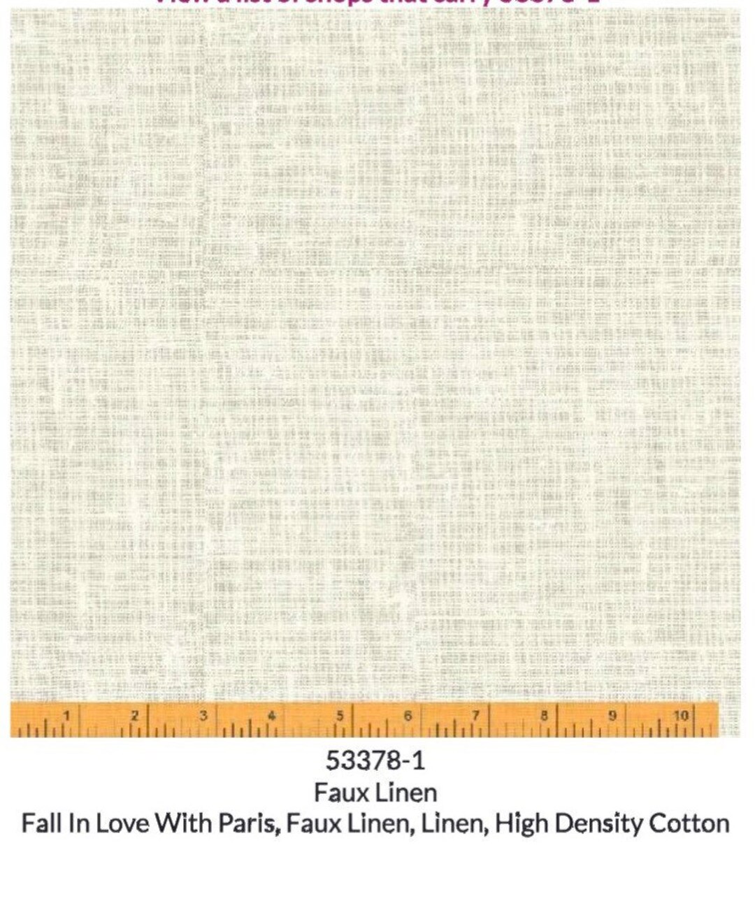 Faux Linen-cream-fall in Love With Paris Collection-eiffel Tower-france ...