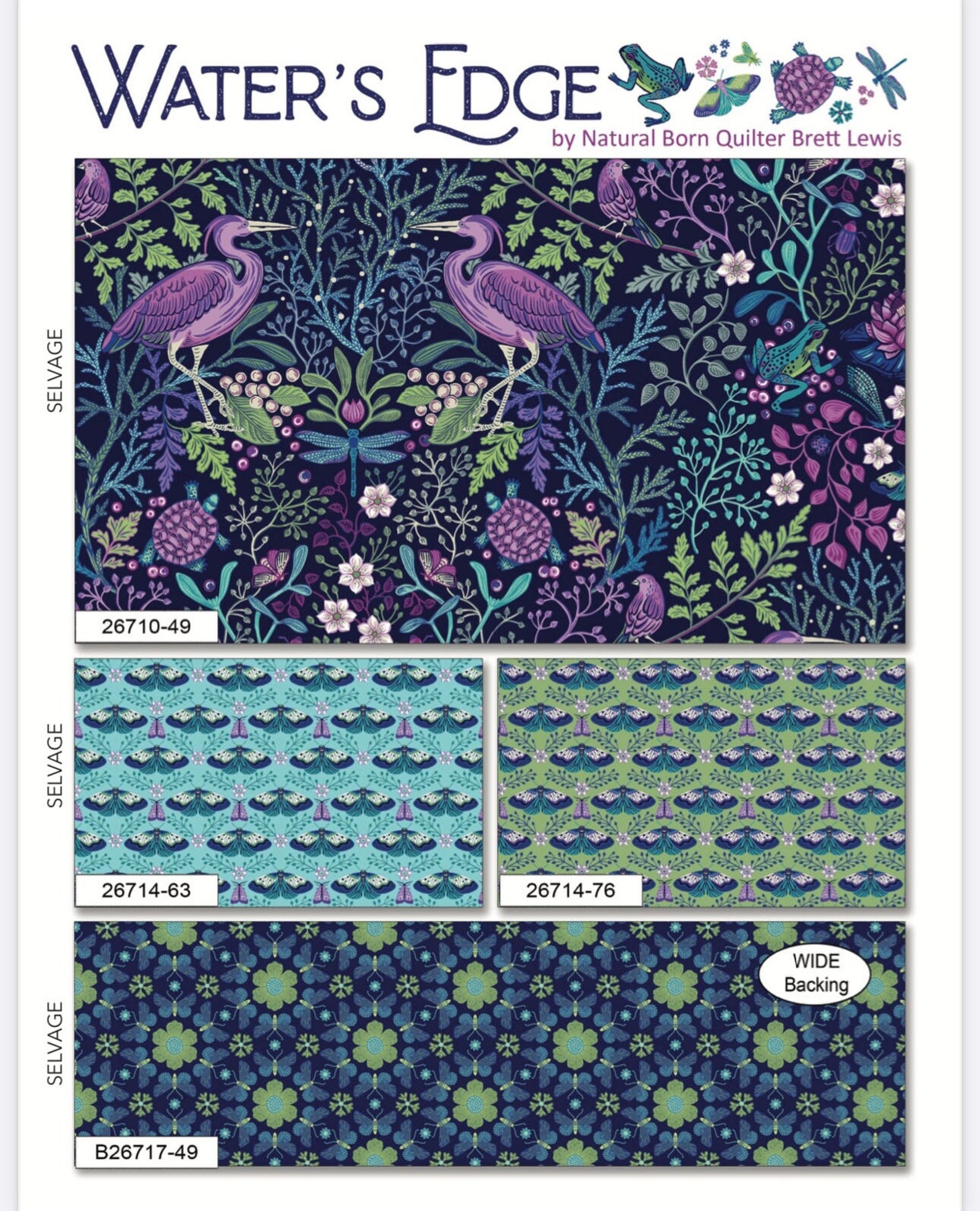 Water’s Edge-promenade-navy-water’s Edge Collection-brett Lewis ...