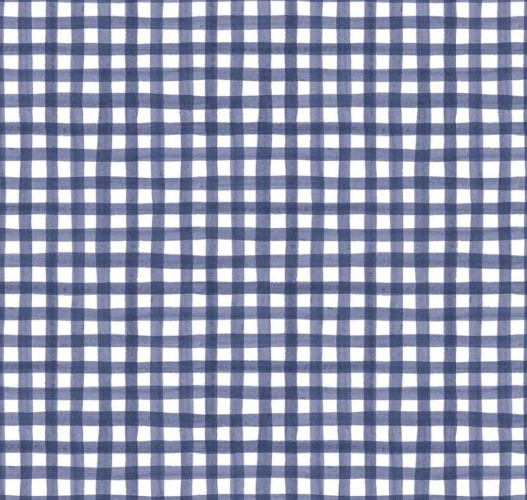 Gingham-blue-homemade Happiness Collection-farm Fresh-p&b Textiles ...