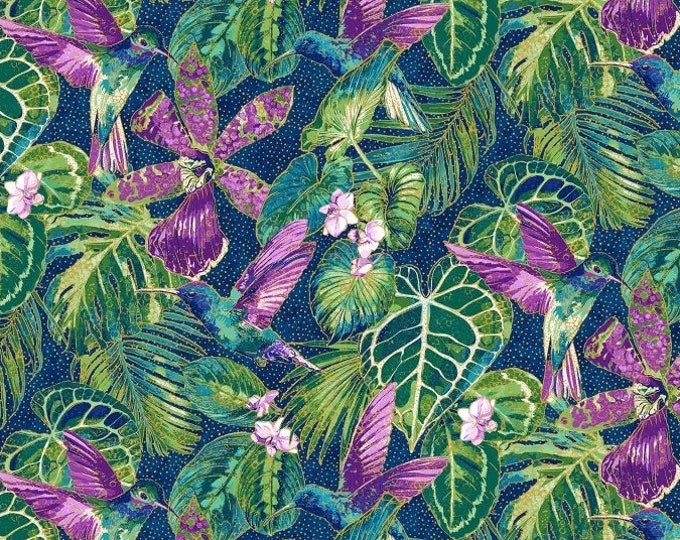 Shimmer Deep Blue Sea W/metallic Gold-ripple Rings-northcott Blender ...