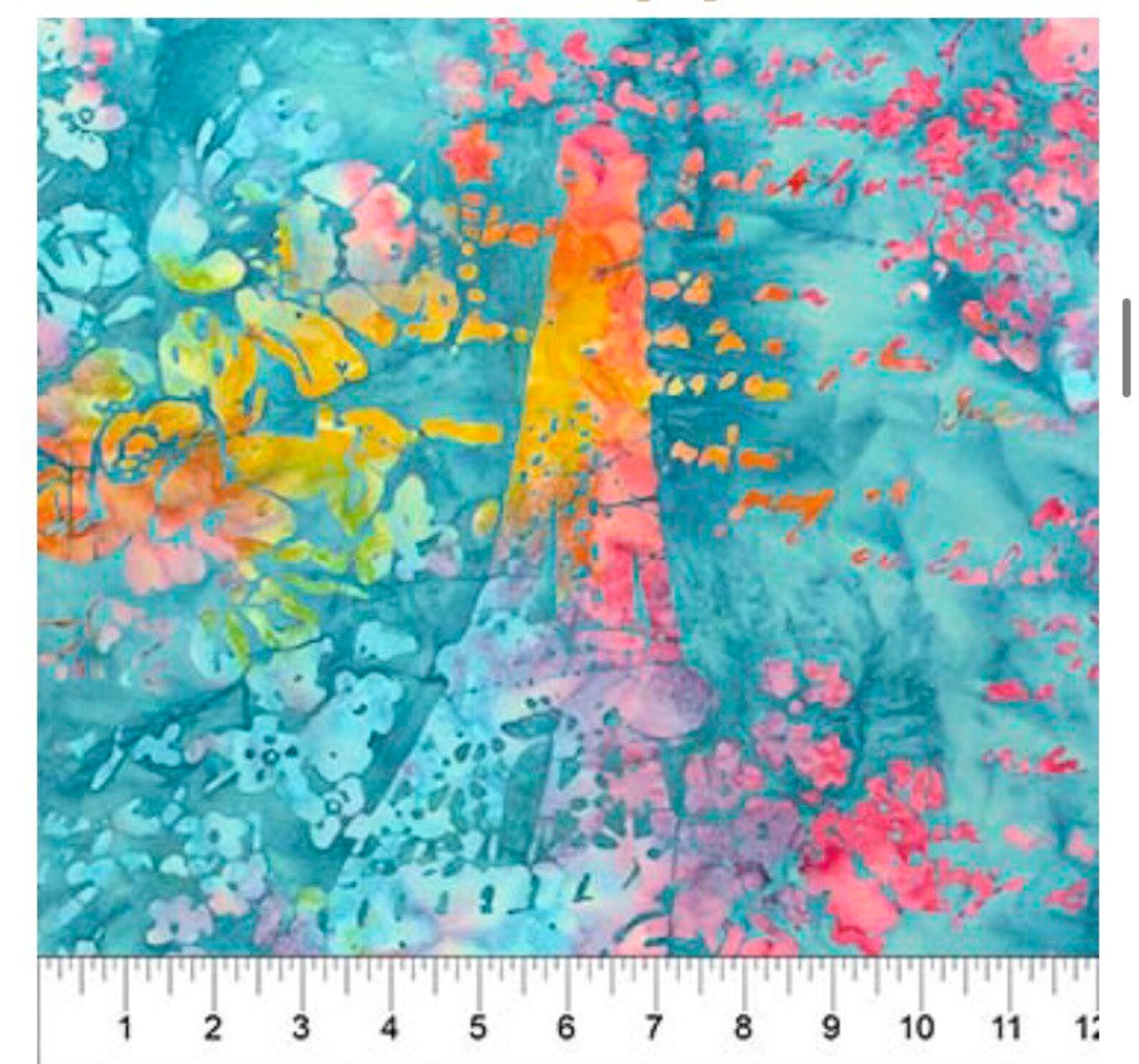 Batik-eiffel Tower-tropical Blue-la Vie En Rose | Etsy