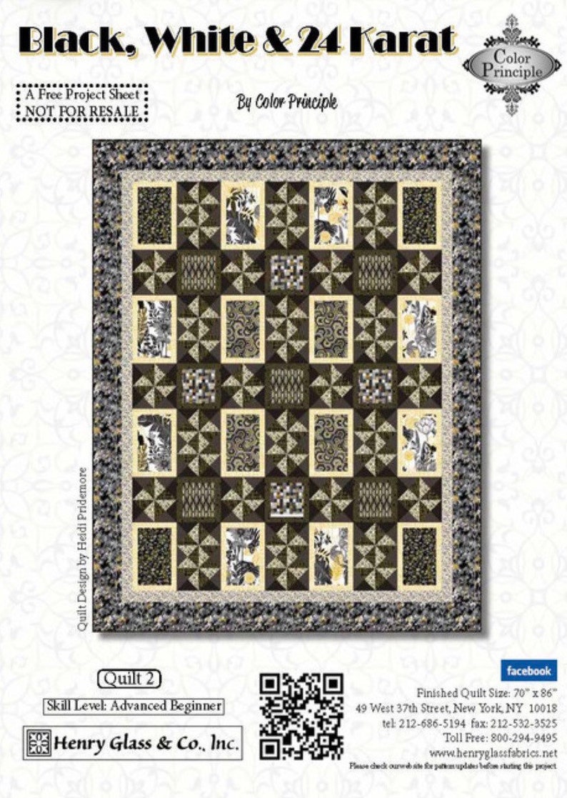 Tree Silhouette-black White 24 Karat Collection-henry Glass - Etsy