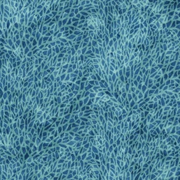 Bright Coastal Fabric Retro Coral Reef by Roochita Underwater Starfish ...