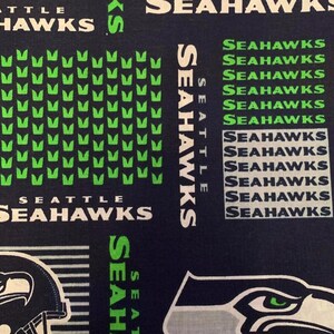 Seahawks Cotton Fabric: NFL Team Print (1/4 Yard)-60” Wide-100 Percent ...