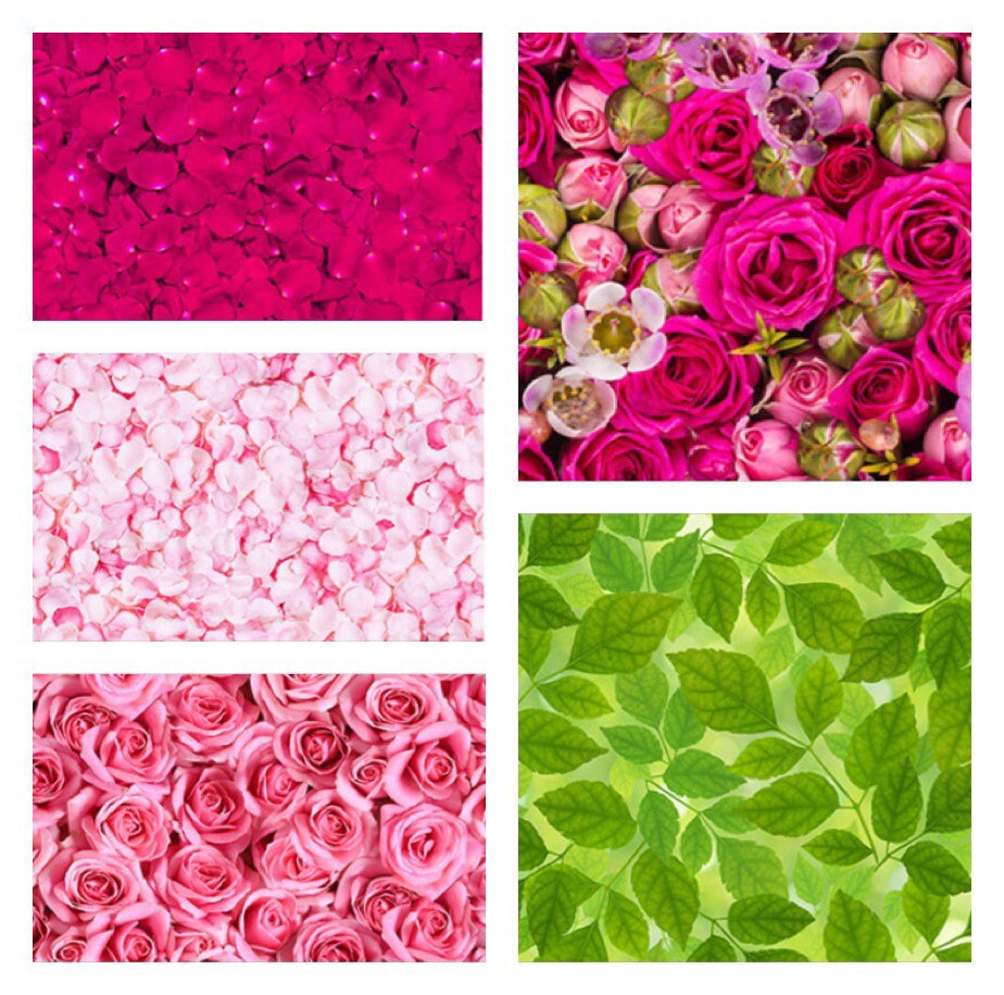 Budding Romance Roses and Leaves-roses Petals-dark | Etsy