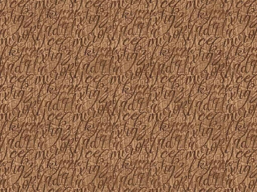 My Type-script-rust-nina Djuric-northcott-100% Quilt Cotton-27709-37 ...