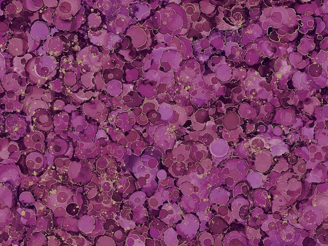 Midas Touch-shimmer-bubble Texture-plum-gold-metallic-northcott-deborah ...
