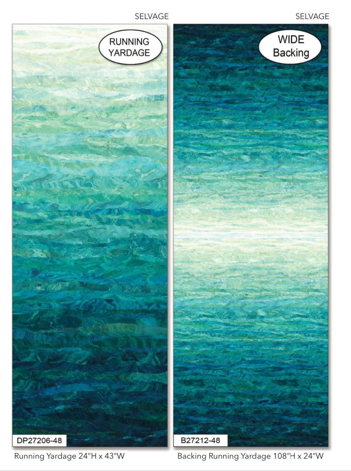 Tranquil Waters-dragonflies-turquoise-deborah Edwards for Northcott ...